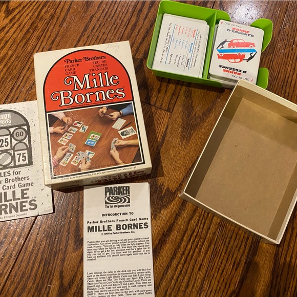 Toys | Rare Vintage Mille Bornes Game With Box And Rules | Poshmark